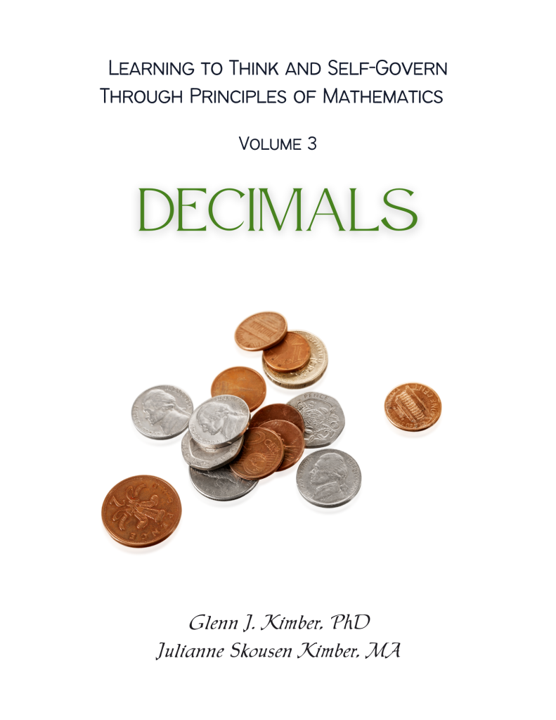 Principles of Mathematics Vol. 3 - Decimals - Kimber Curriculum